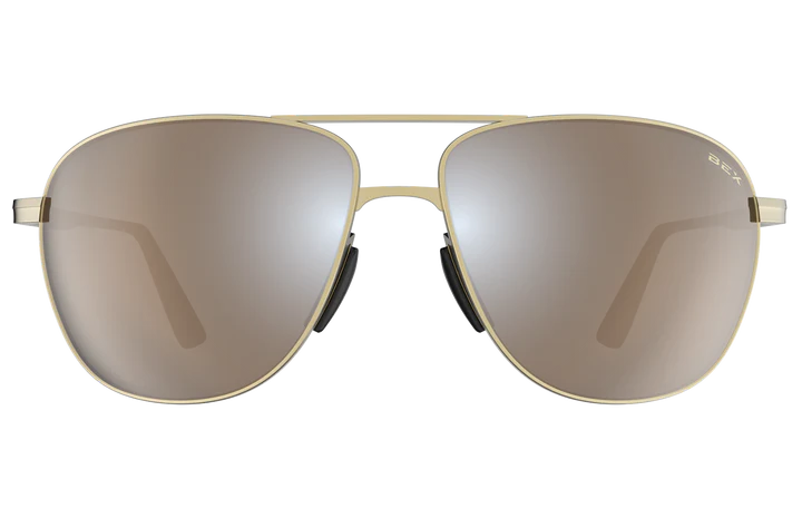 BEX Nova Matte Gold/Brown/Silver Sunglasses - S77MGBS
