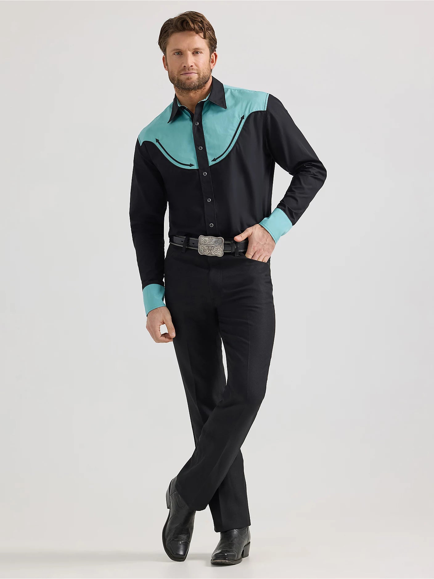 Men's Wrangler® Rodeo Ben Western Snap Shirt - 112360071 – Nigro's ...