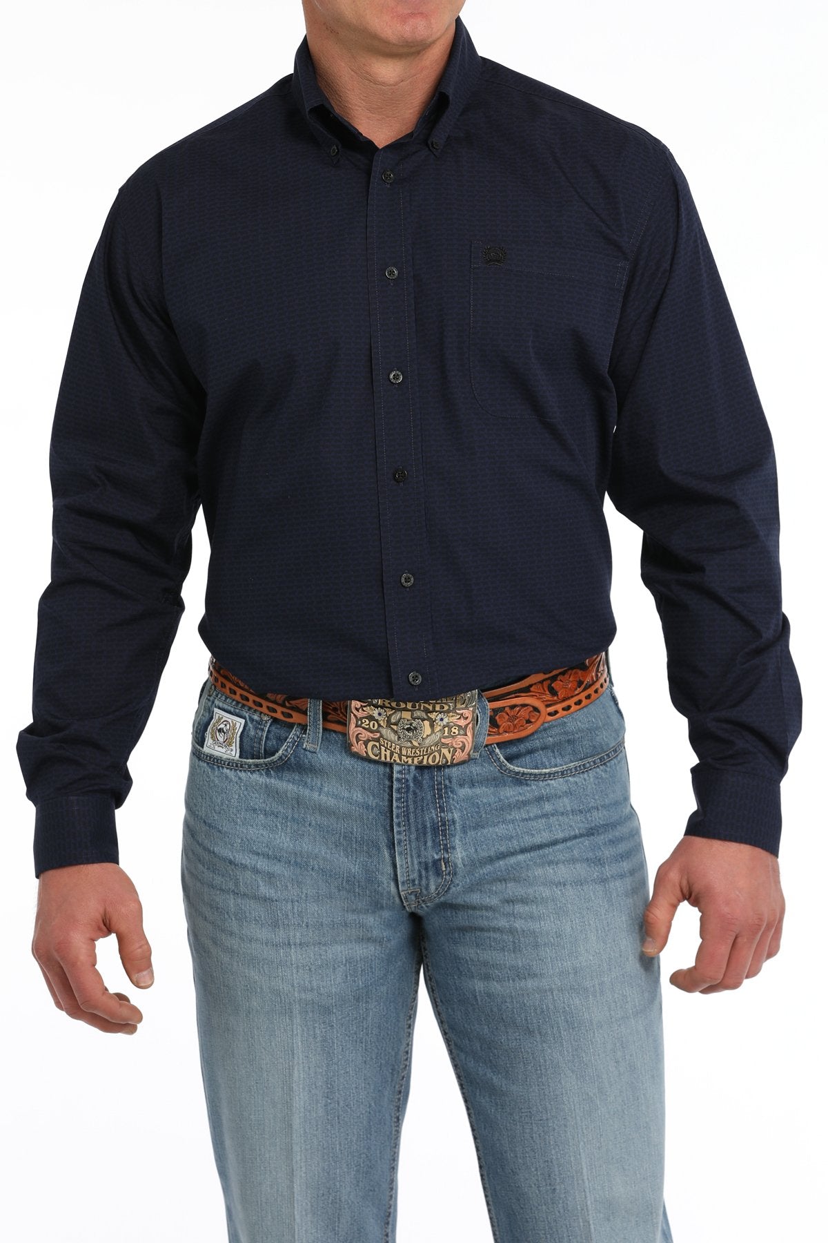 Men's Cinch Cattle Print Button-Down Western Shirt - MTW1105856 - FINA ...