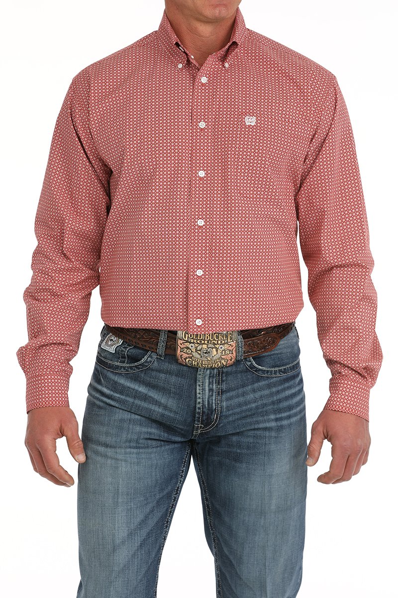 Men's Cinch Medallion Print Button-Down Western Shirt - MTW1105871 ...