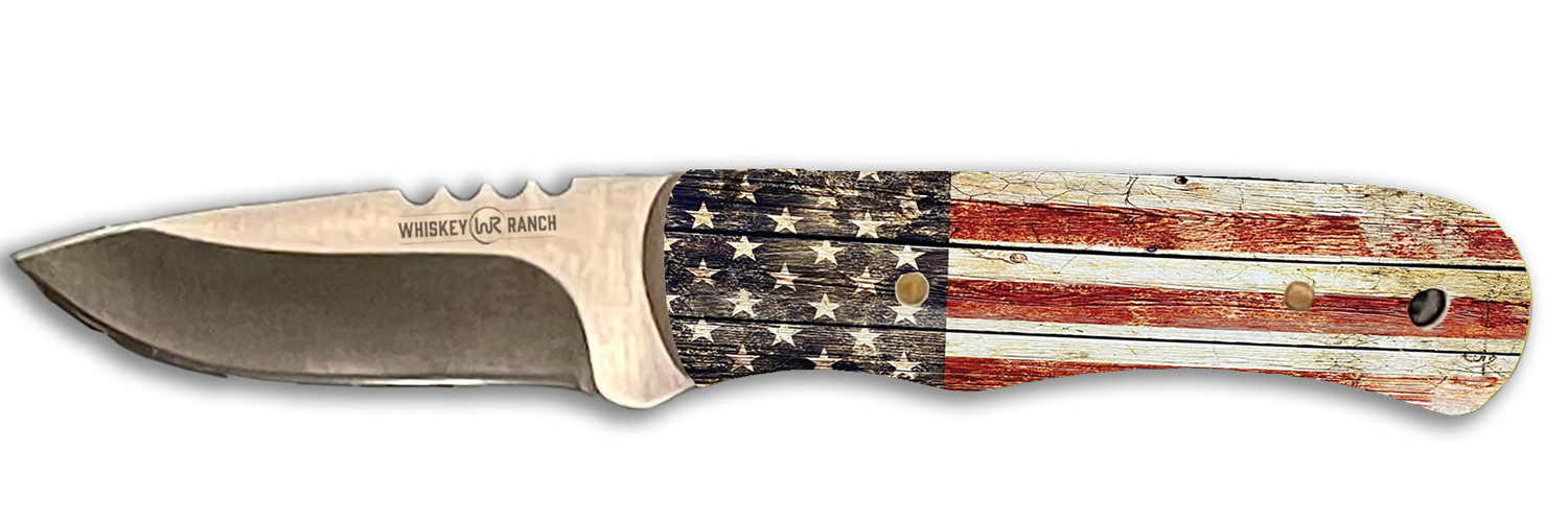 Whiskey Ranch Patriot Skinner Knife - WB43-18 – Nigro's Western Store #1