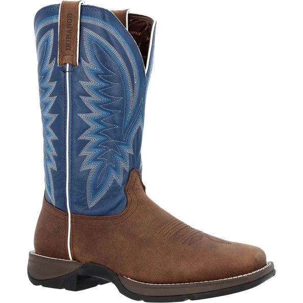 Men's Durango Rebel Saddle Brown 12" Denim Blue Tops - DDB0429 – Nigro ...